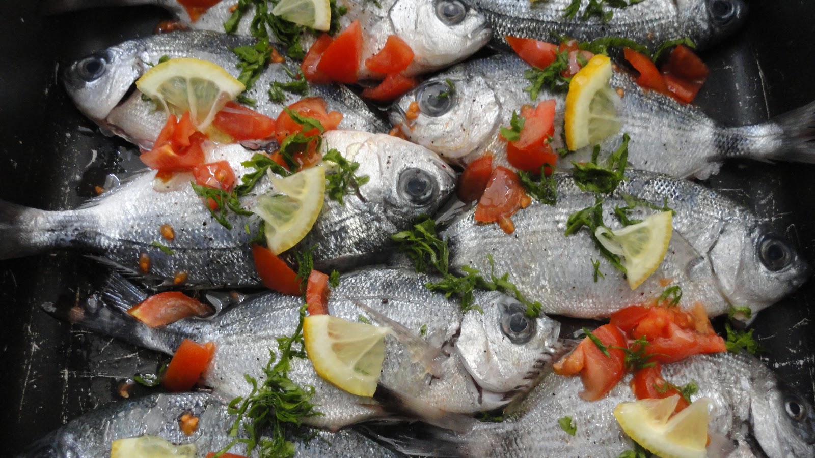 Saraghi sparaglioni ( o Sbarrette) al forno