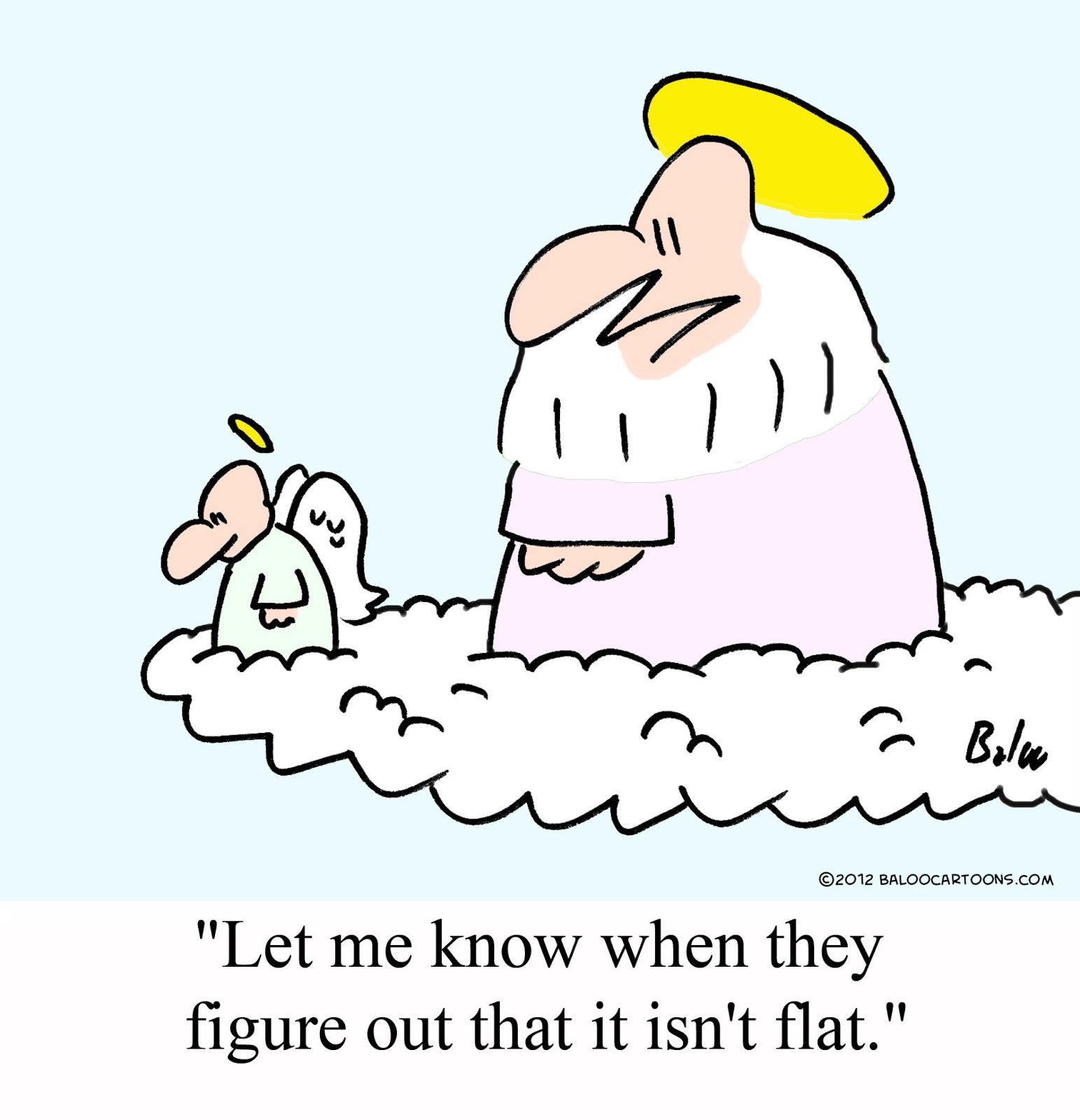 BALOO'S CARTOON BLOG: God and Angel cartoon