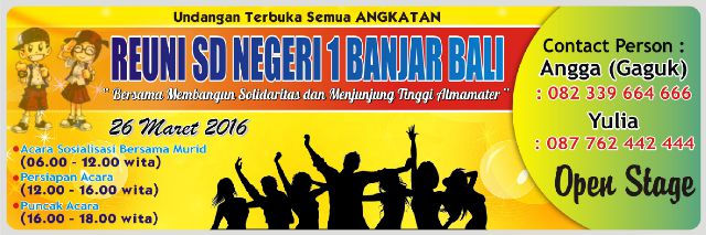 Ikatan Alumni SD Negeri 1 Banjar Bali Singaraja: Design Spanduk ...