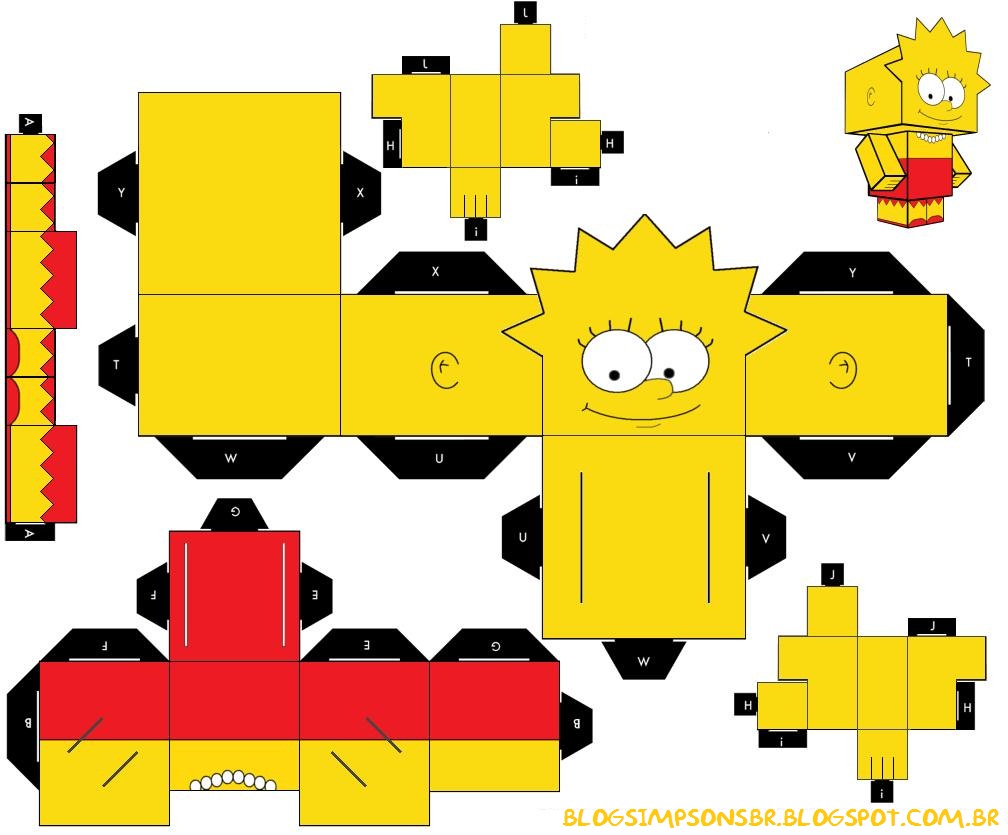 papercraft simpsons | papercraft toys arte de papel