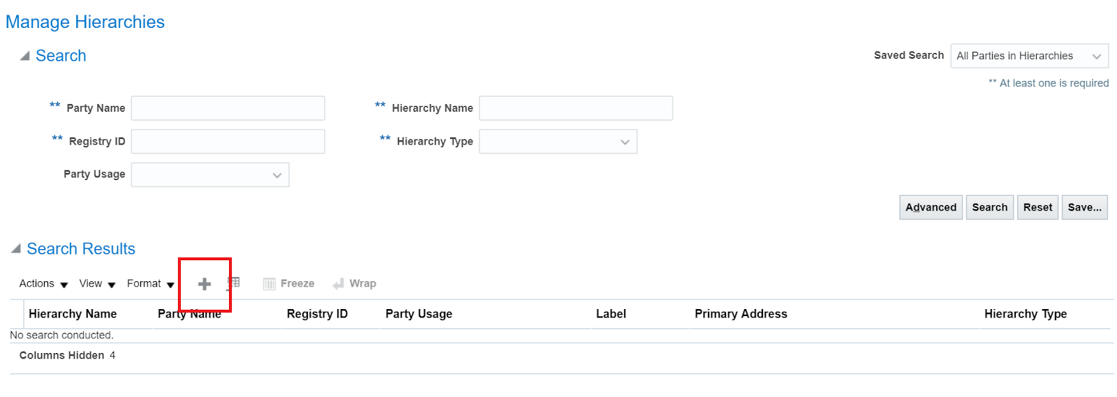 The Oracle Prodigy Create A Party Hierarchy In Oracle Fusion Applications