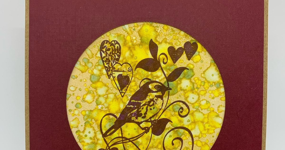 A Crafting Niche: Crafty Individual Stamped (gelli plate) Card