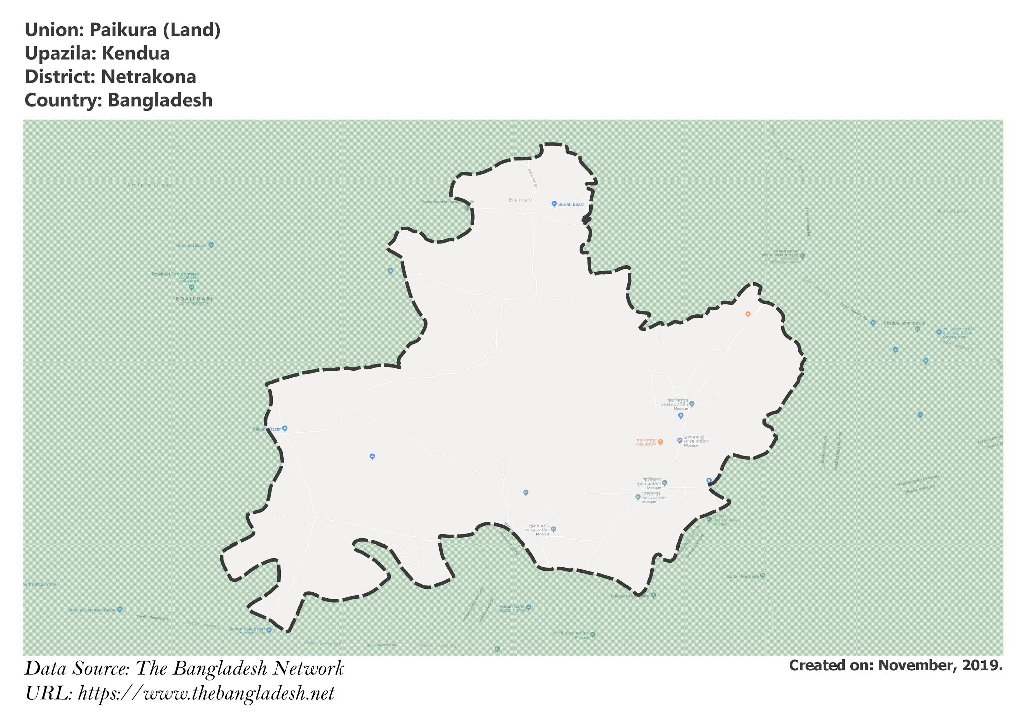 Paikura Union, Netrakona