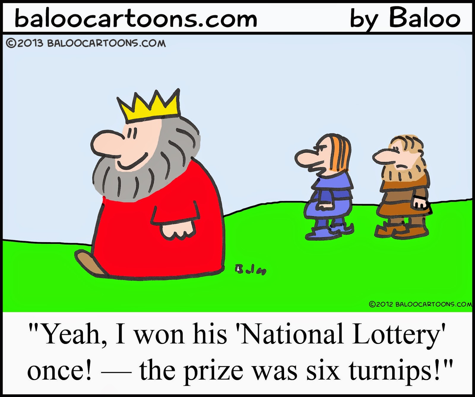 BALOO'S CARTOON BLOG: National Lottery cartoon