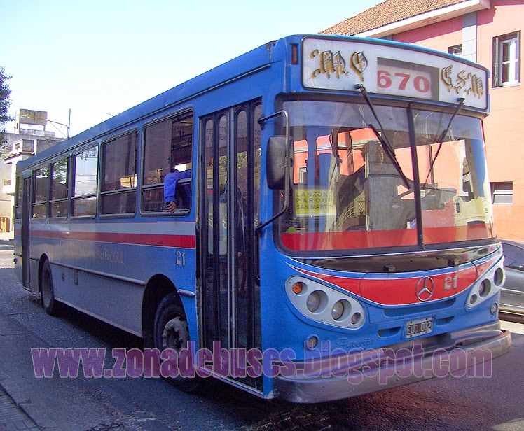 Colectibus - Zona de Buses: LINEA 670