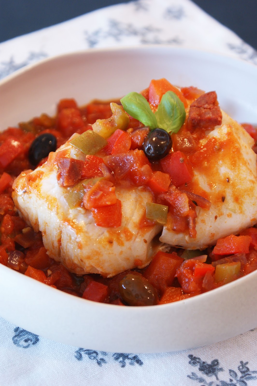 Afternoon Tea: Cabillaud façon basquaise au Cook Expert