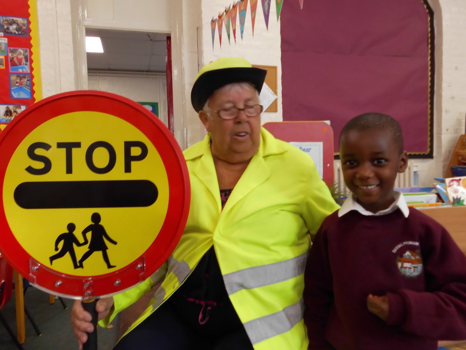 Visitors in Reception