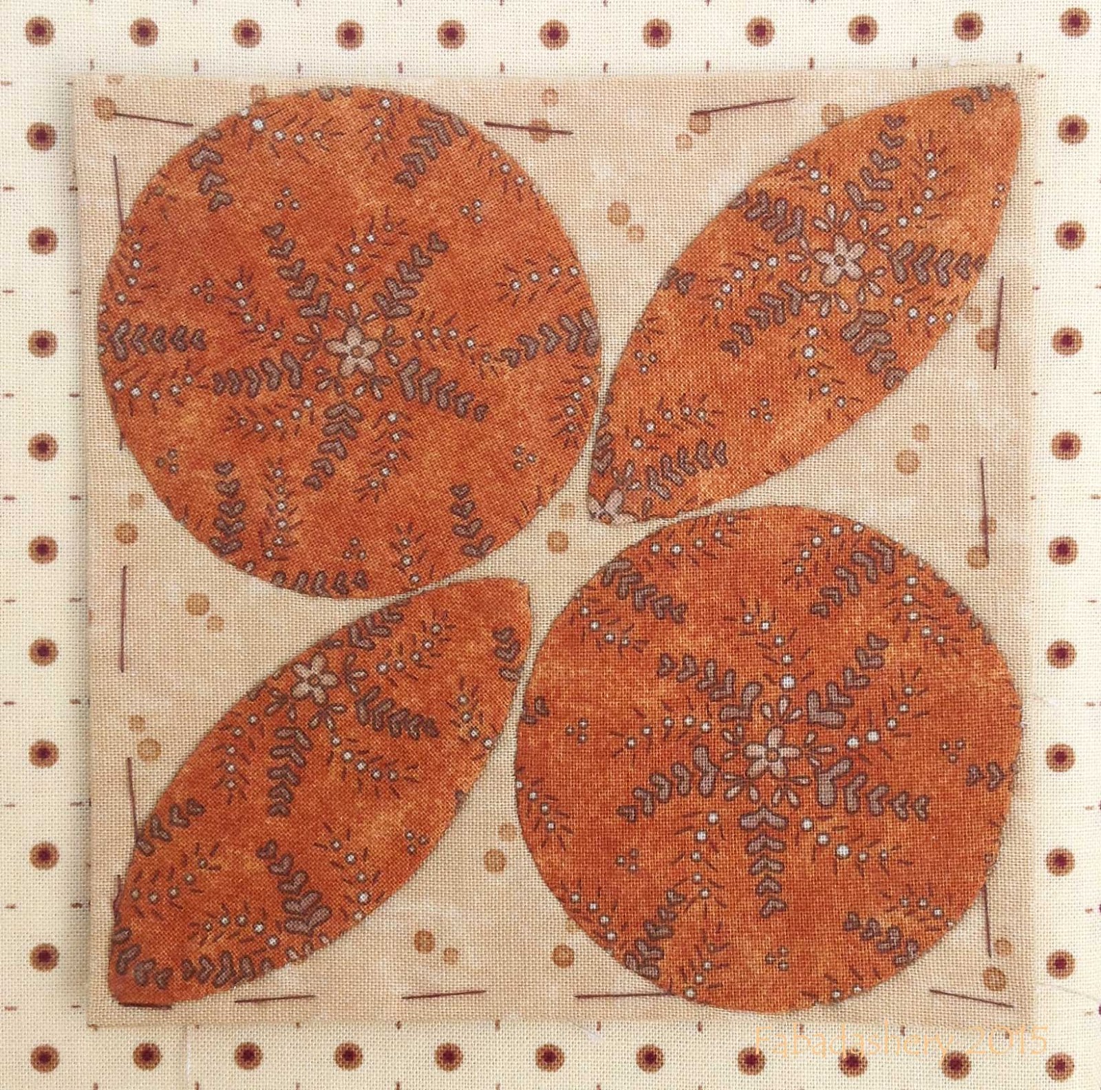 Fabadashery: Dear Jane Quilt - Block F13 Tour de France