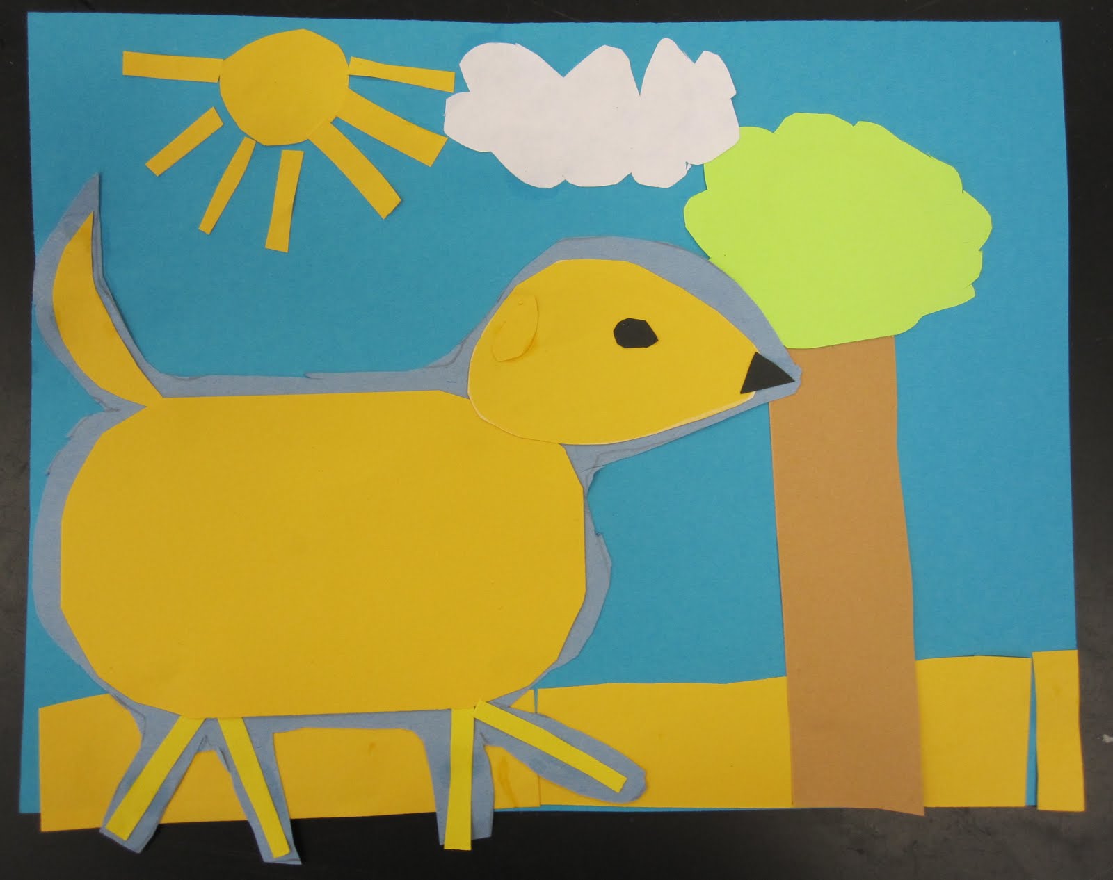 South School Art Studio: First Grade Animal Collages