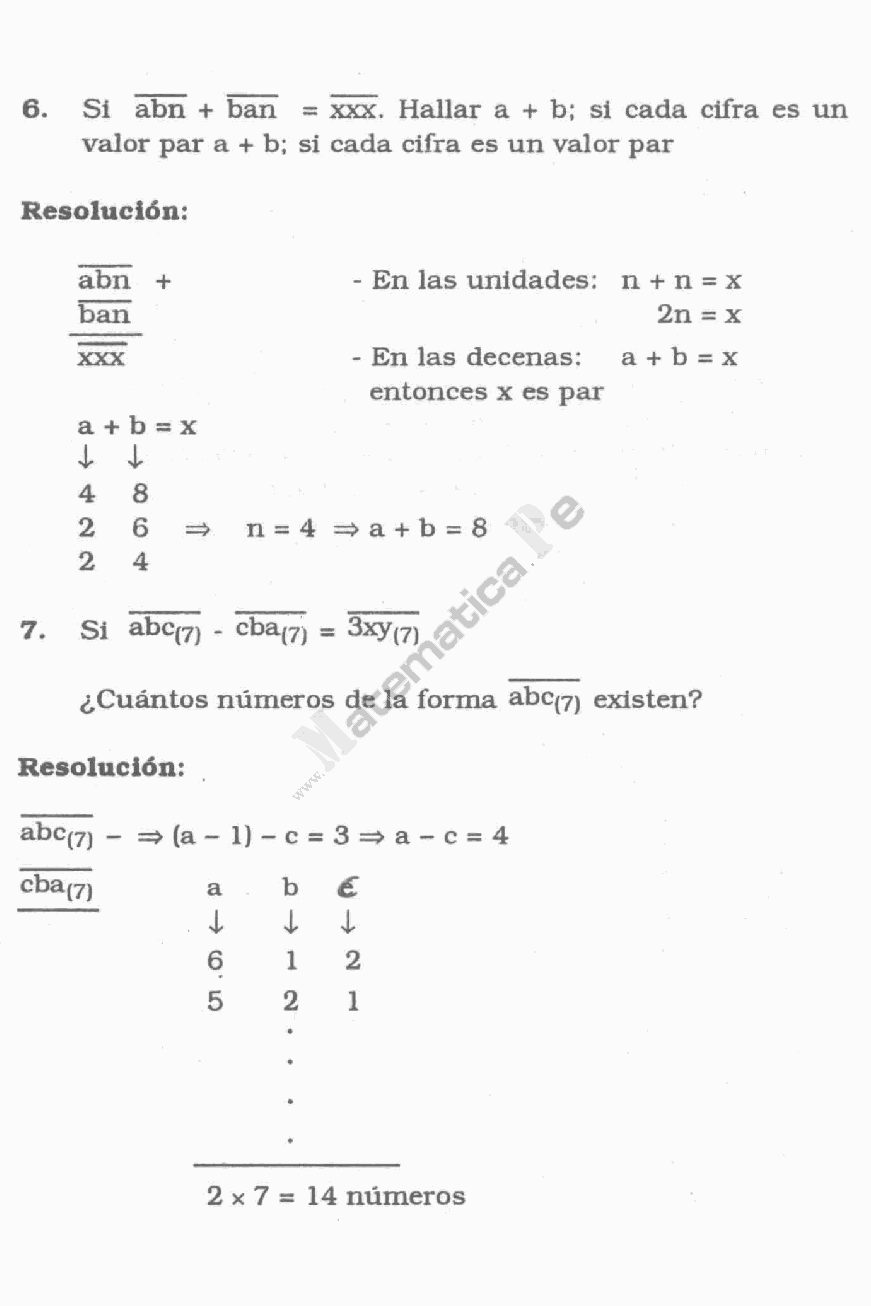 CUATRO OPERACIONES EJERCICIOS RESUELTOS PDF ARITMÉTICA PREUNIVERSITARIA ...