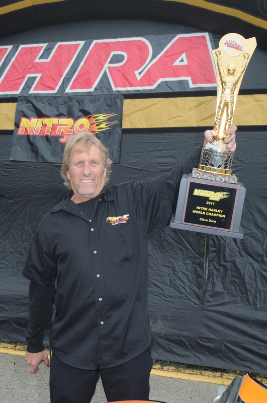 Drag Racing News Daily: Road warrior Dorn wins IHRA Nitro Harley ...