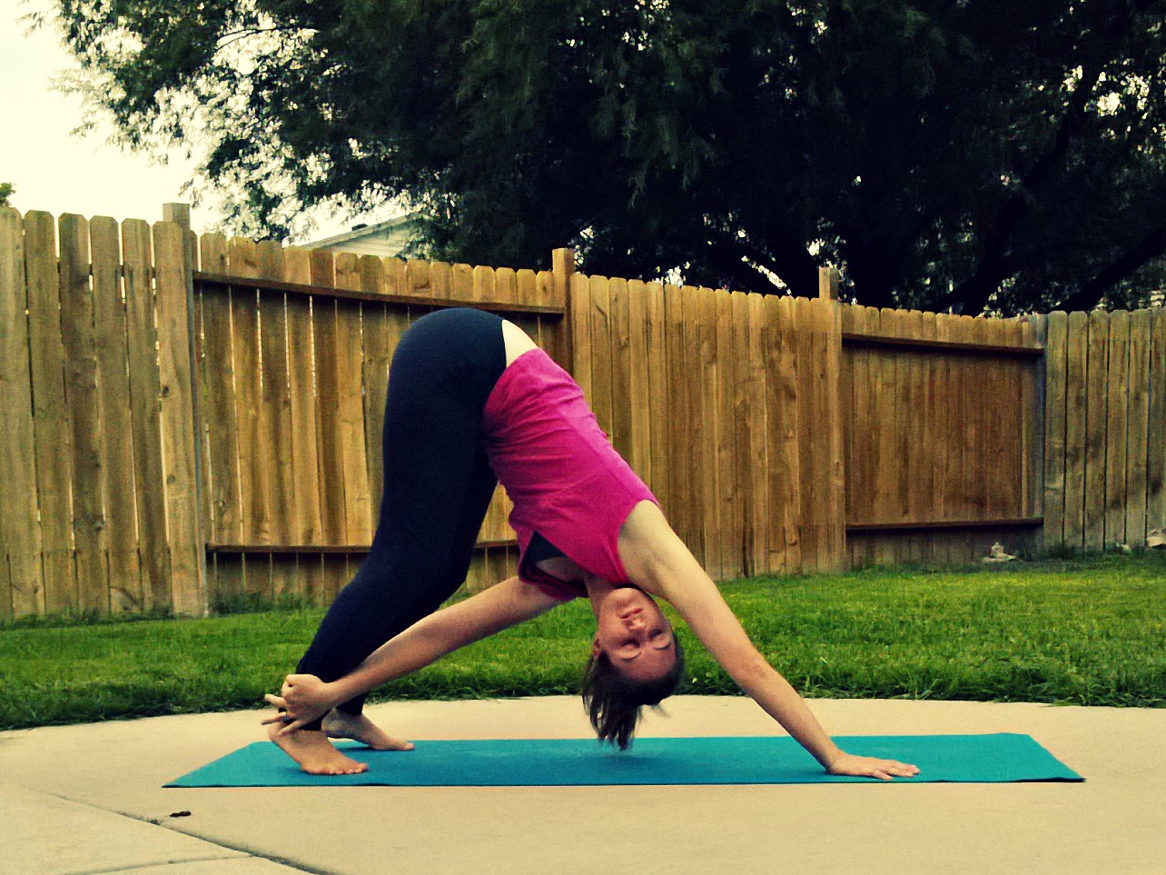 LIV(E) Namaste: Downward Facing Dog with variation // Ardho Mukha Svanasana