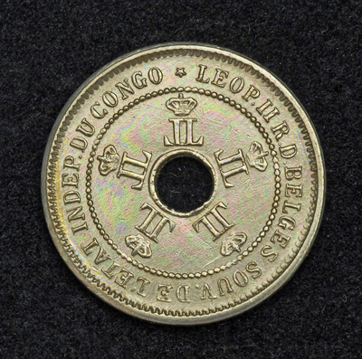 Congo Free State 5 Centimes Coin of 1908 King Leopold II|World ...