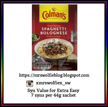 welcome to my little world: Slimming World Syn Values Colman's Red ...