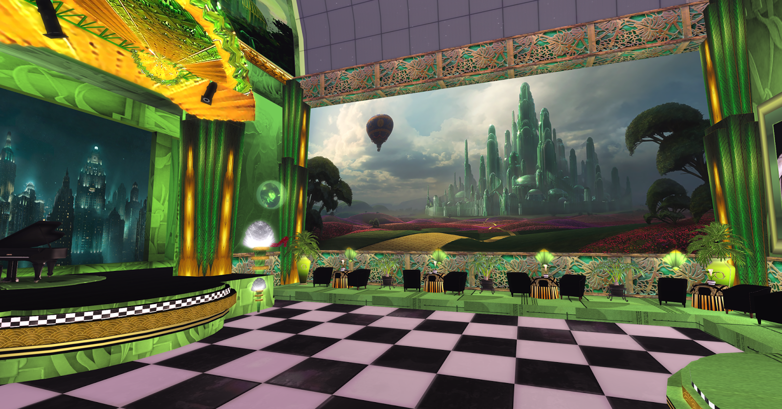 OZ Nightclub - A romantic art deco club | SL Fashion and Music