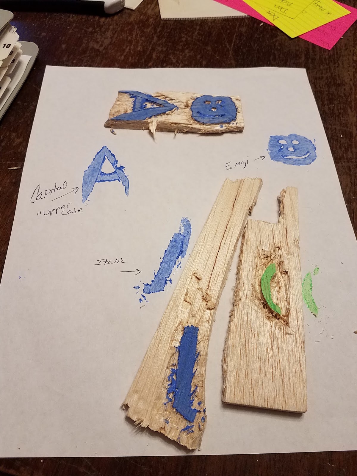 Printing Press hands-on at home activity