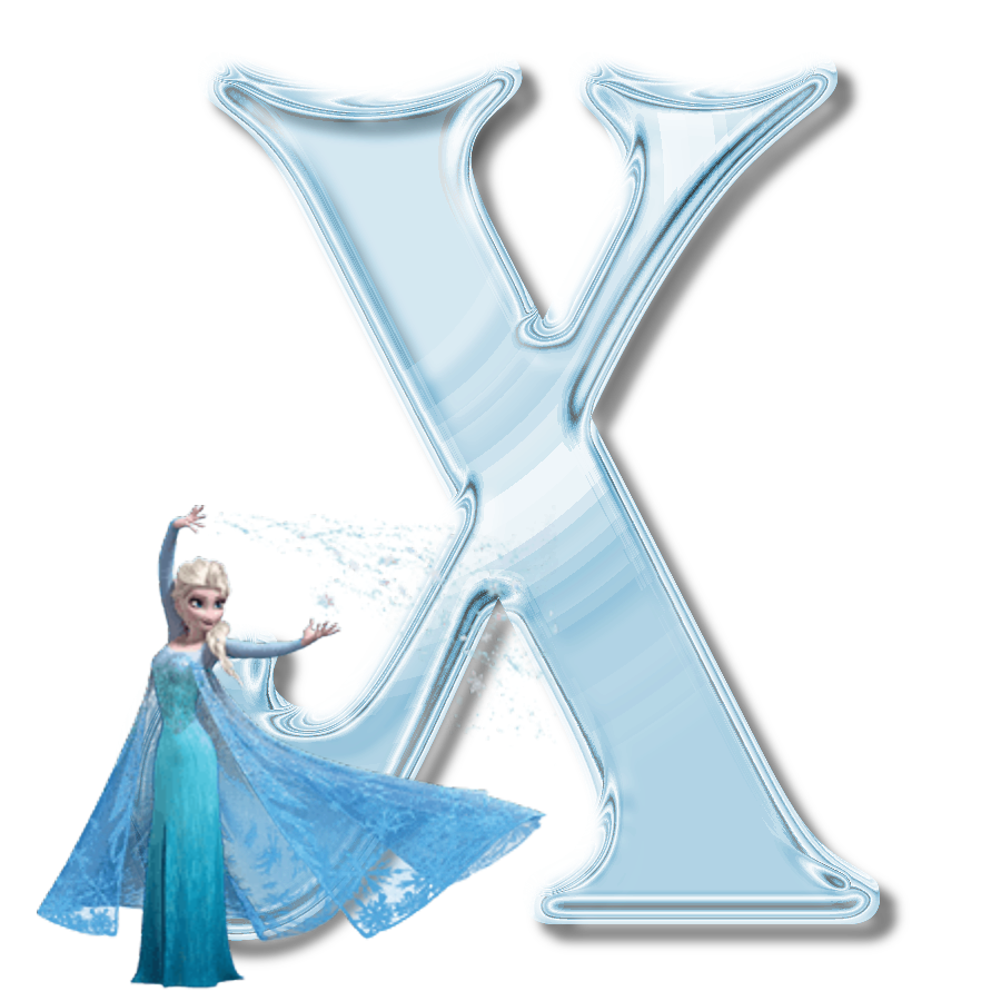 Alfabeto de Elsa de Frozen Congelando las Letras. - Oh my Alfabetos!