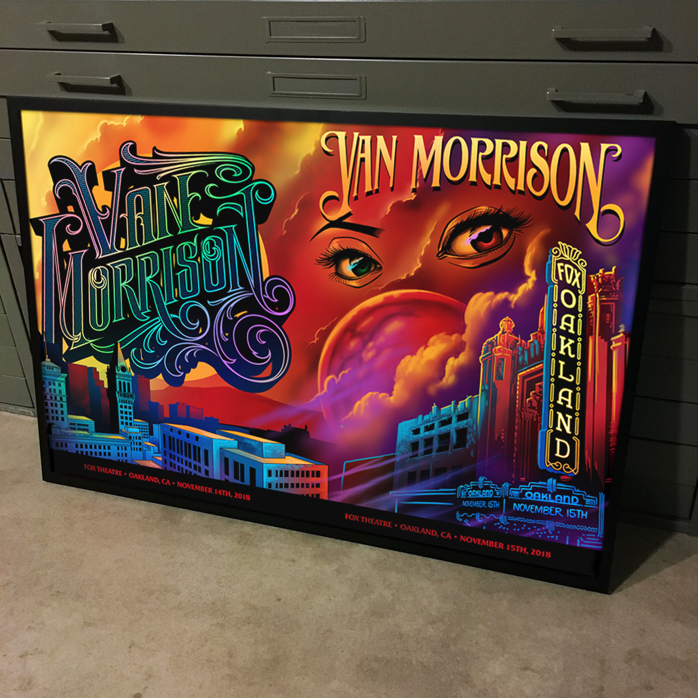 INSIDE THE ROCK POSTER FRAME BLOG: Maxx242 Van Morrison Oakland Posters ...