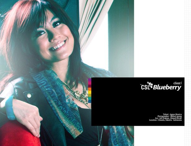 FANS AGNES MONICA: Agnes Monica Commercial Photoshoot for CSL - Blueberry 3