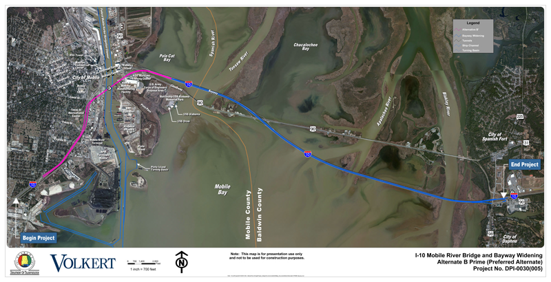 Industrial History: Cable Stayed Bridge for I-10 over Mobile River in ...