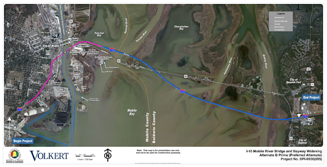 Industrial History: Cable Stayed Bridge for I-10 over Mobile River in ...