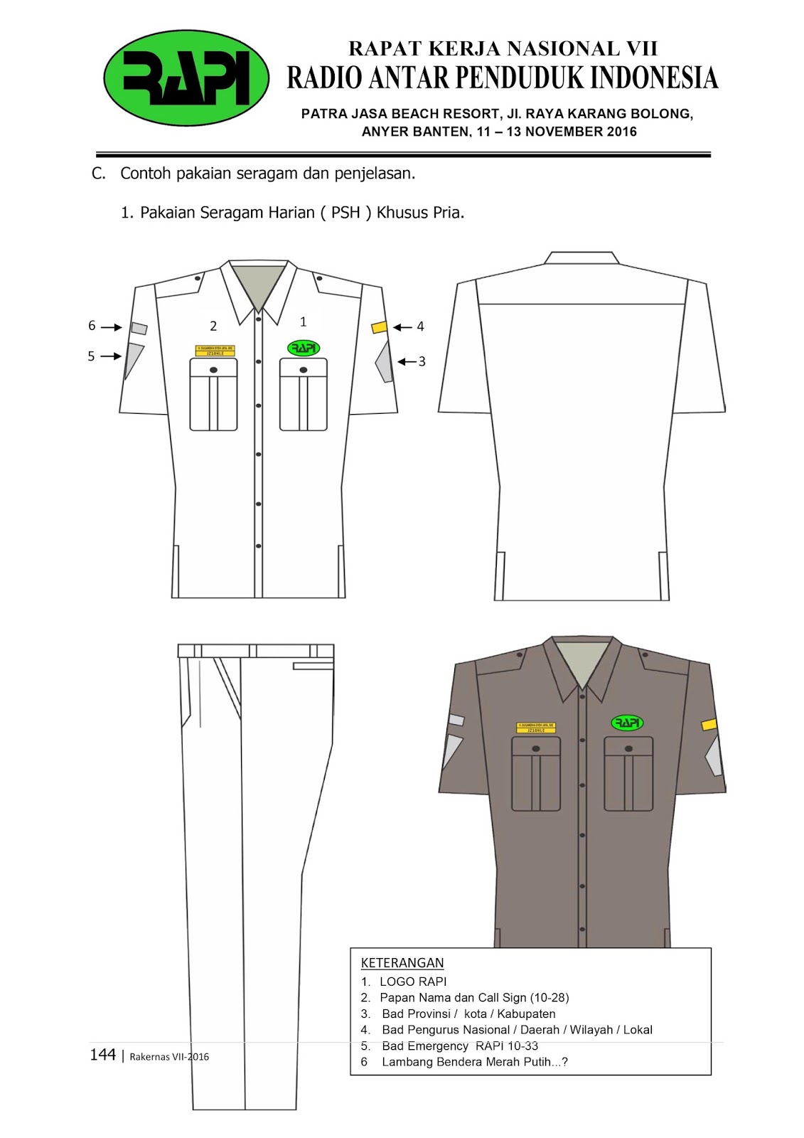 Radio Antar Penduduk Indonesia: STANDAR SERAGAM RAPI NASIONAL