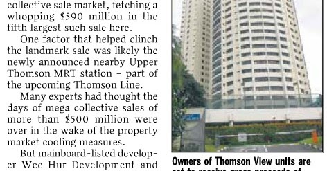 Thomson View fetches $590m in en bloc sale Singapore