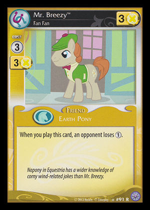 MLP Mr. Breezy, Fan Fan CCG Cards | MLP Merch