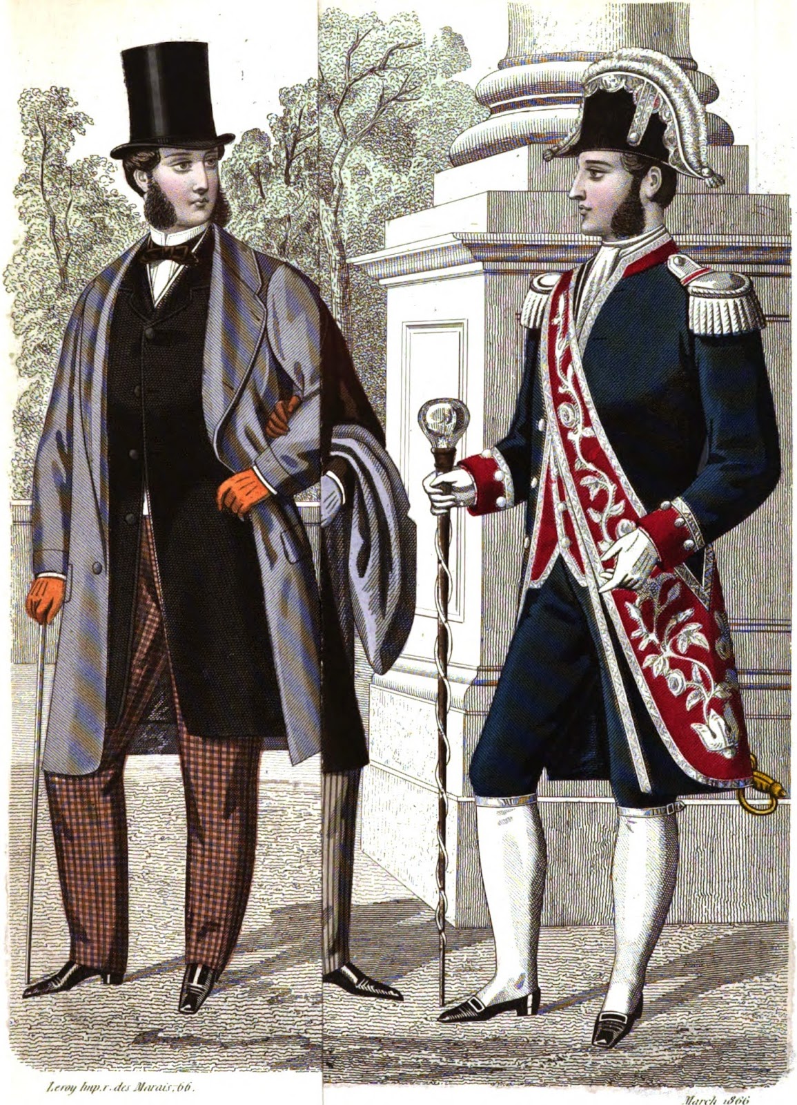 19th Century Historical Tidbits: 1866 Fashions