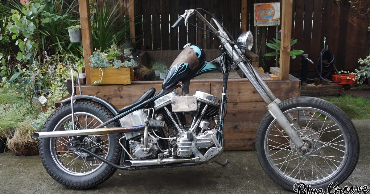 BLUE GROOVE SHOP BLOG: - SOLD - 62`PANHEAD CHOPPER `GRAVED DIGGER`