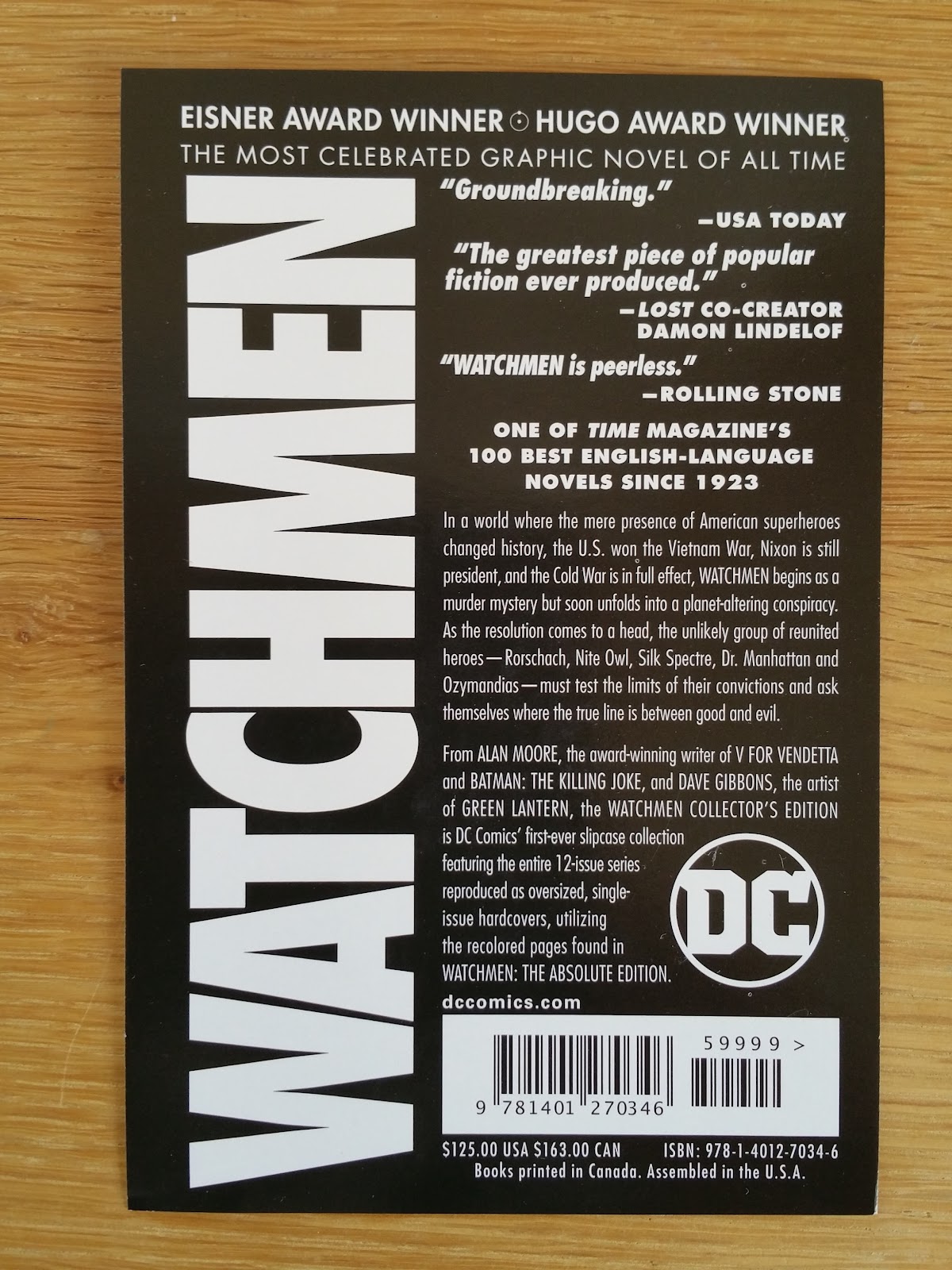 my absolute collection: Watchmen Collector's Edition Box Set