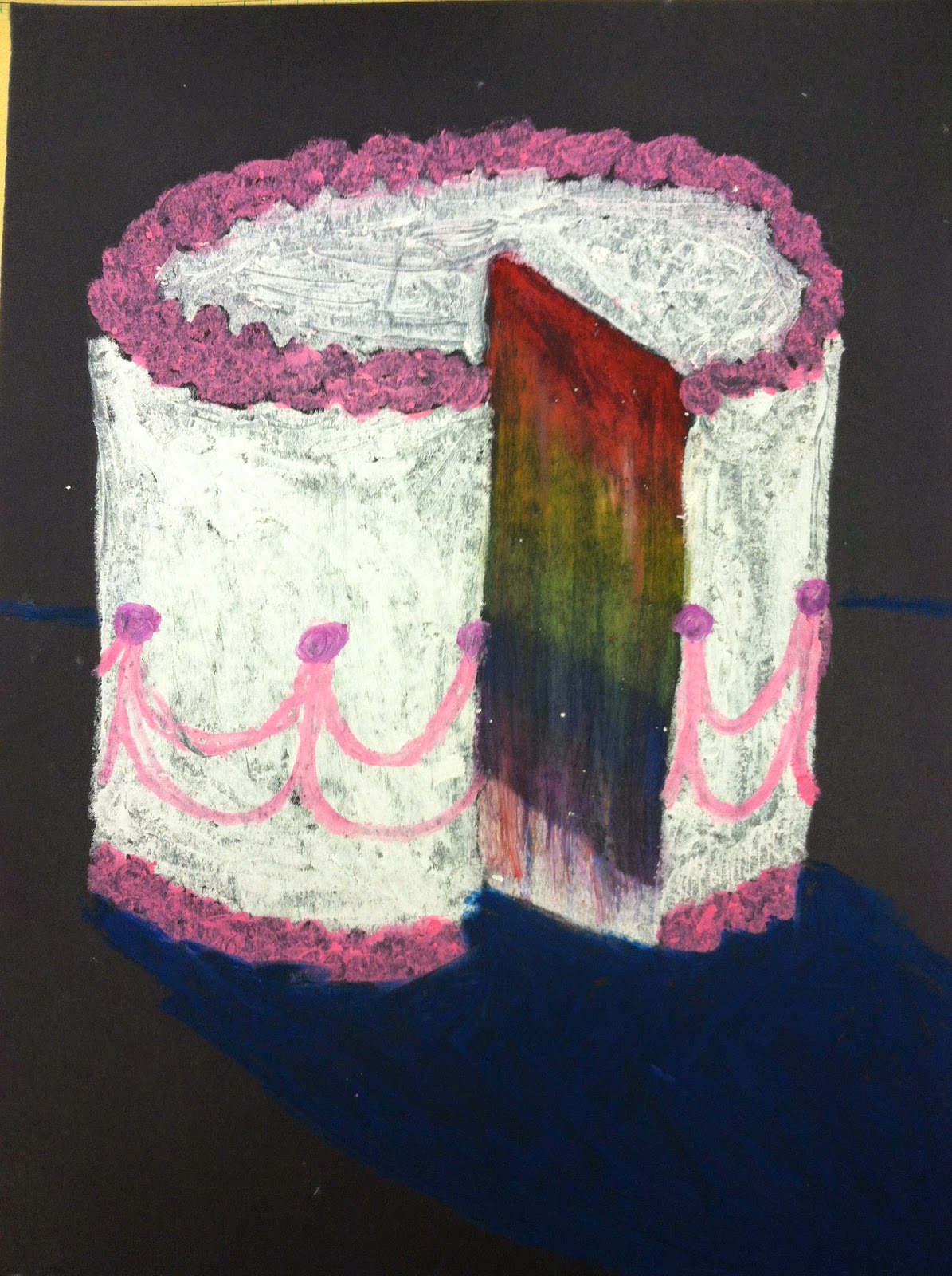 Mrs. Wille's Art Room: Oil pastel desserts inspired by Wayne Thiebaud
