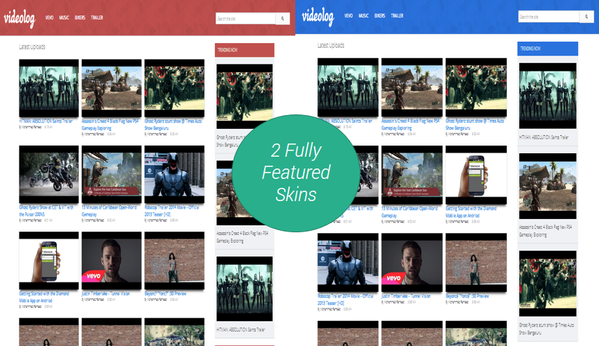 Videolog Blogger Template | High Quality Free Blogger Templates