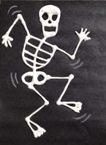 ARTventurous: Shake Dem Bones - Puffy Paint Skeletons