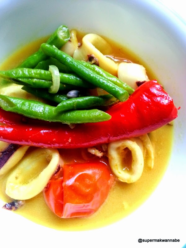 SupermakWannabe: Resepi sotong masak lemak kuning
