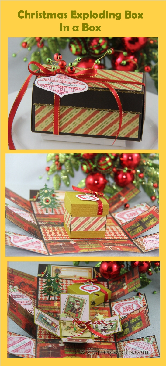 Jinky's Crafts & Designs: Christmas Explosion Box In A Box - 3rd Day of ...