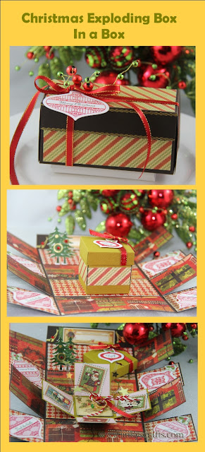 Jinky's Crafts & Designs: Christmas Explosion Box In A Box - 3rd Day of ...