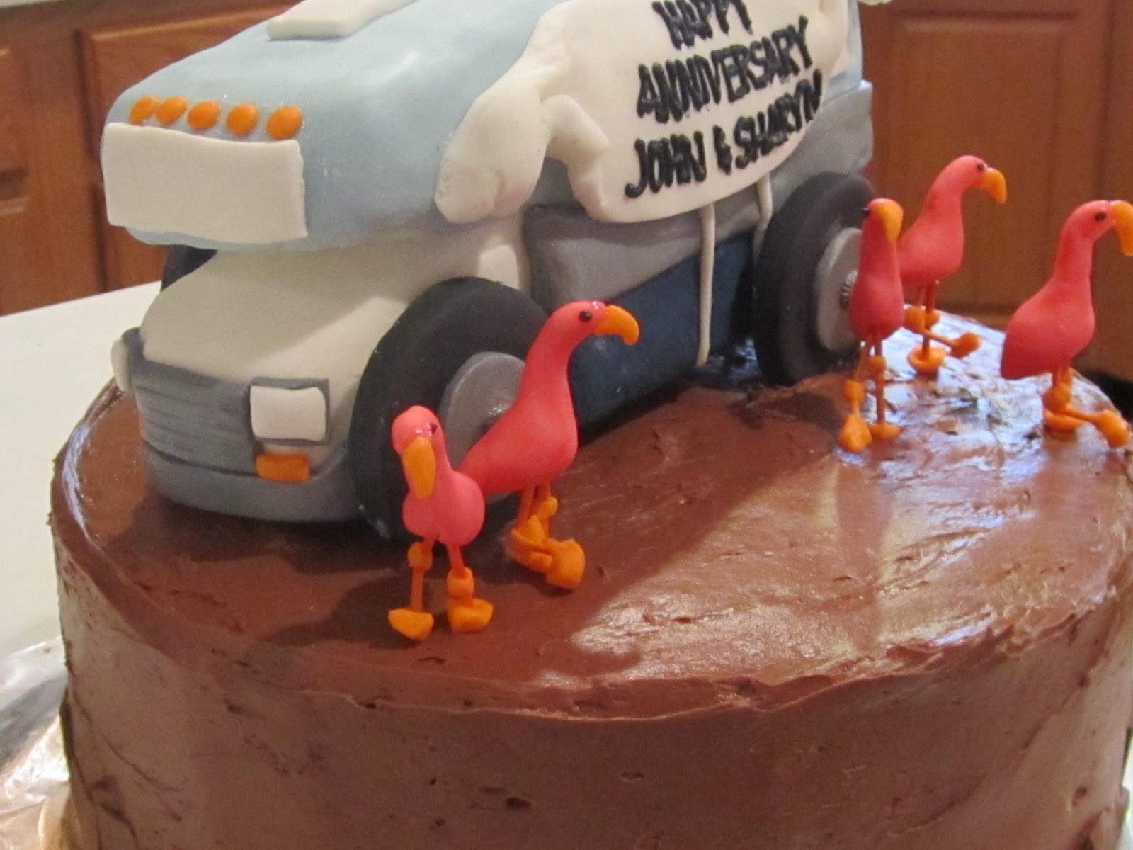 Frosted Insanity: 40th Anniversary RV cake
