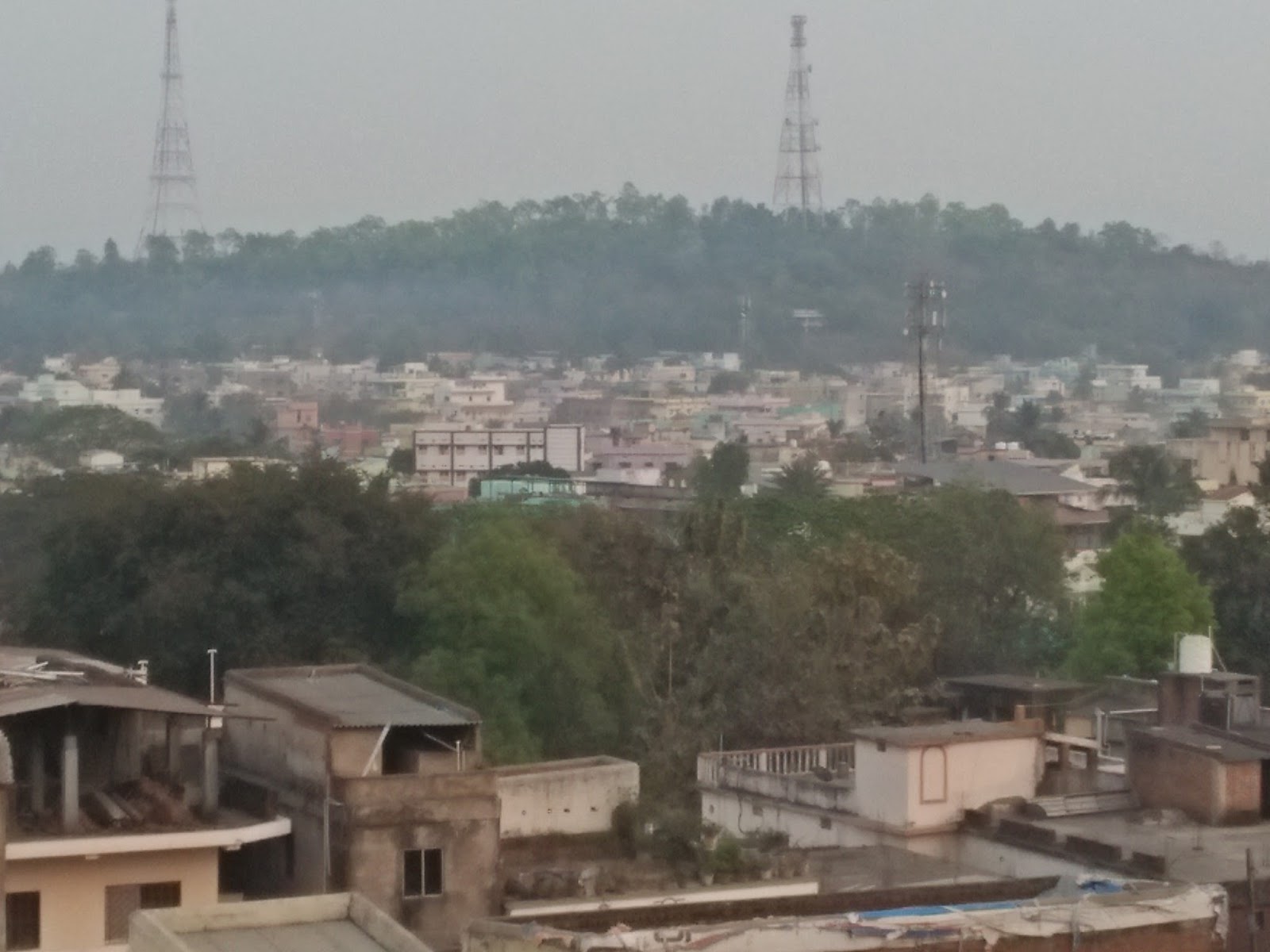 VIEW OF SAMBALPUR TOWN FROM MOUNTAIN