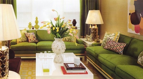 Eye For Design: Decorating With The Brown/ Lime Green Color Combination