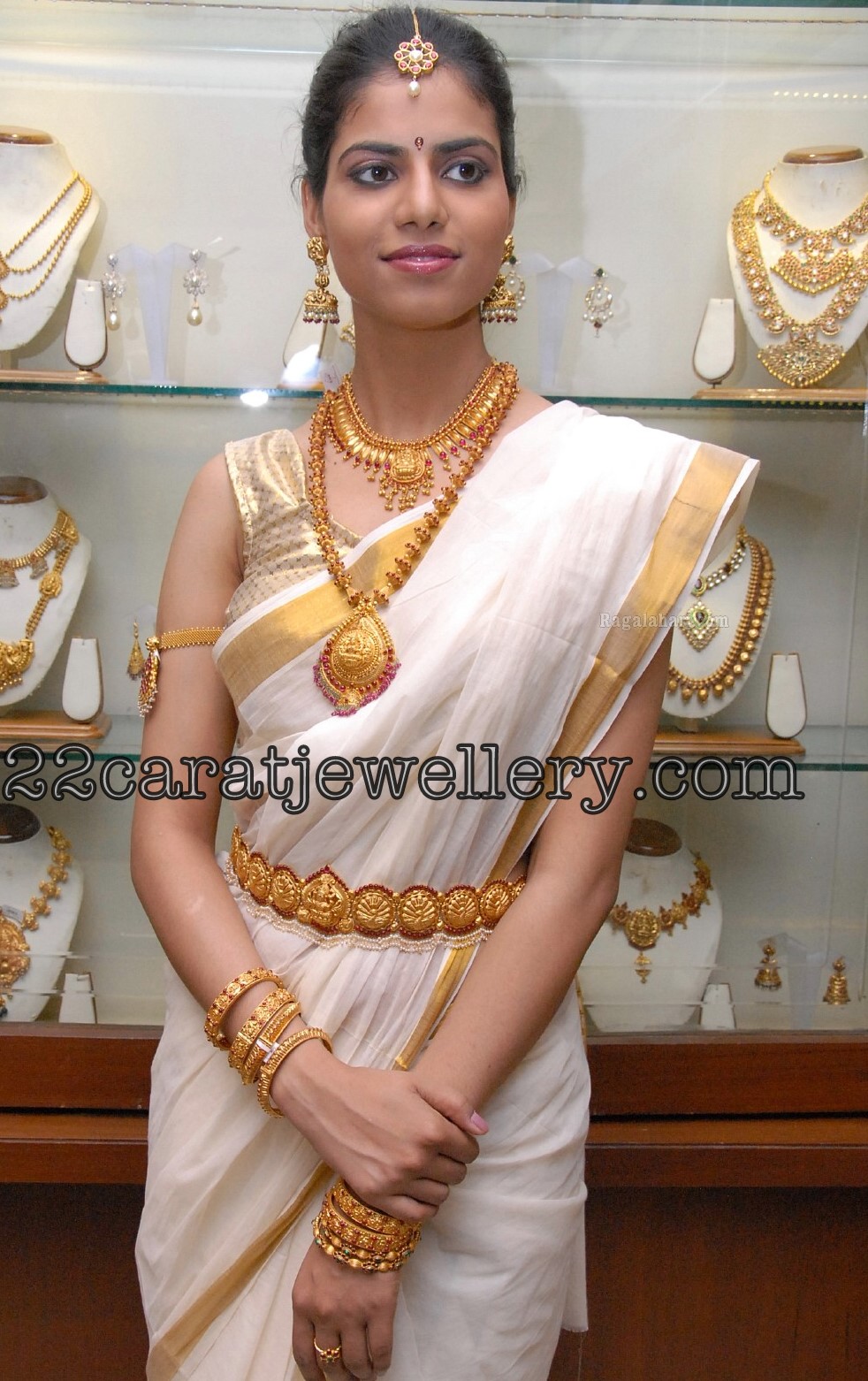 Traditional Gold Bridal Sets by Abharanam Jewellery - Jewellery Designs