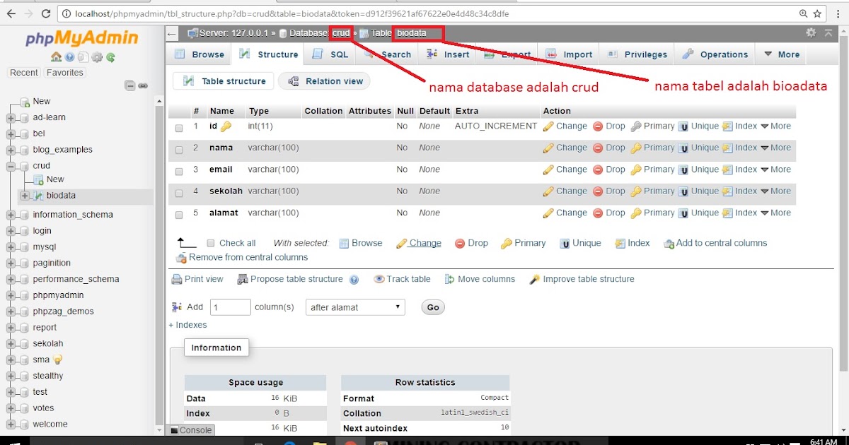 Membuat CRUD dengan Bootstrap dan PHP PDO - Biongo Attacker
