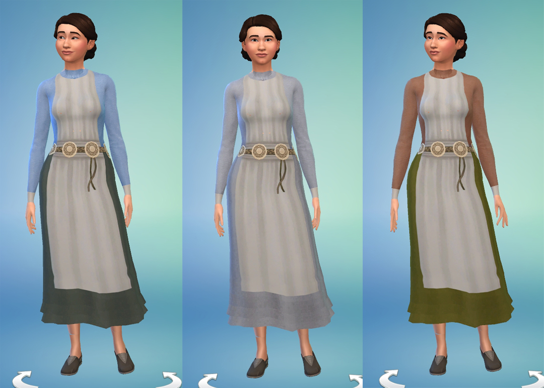 TS4: Celtic Short Dress and Cape | History Lover's Sims Blog