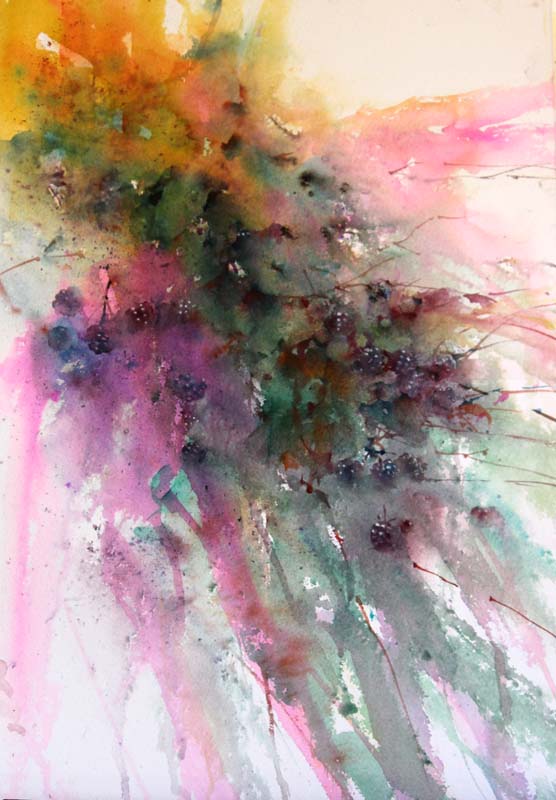 Watercolours With Life: A Bramble Ramble : Blackberries in Watercolour 2016