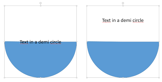 Luc's PowerPoint blog: Create half a circle shape in PPT 2013-2019