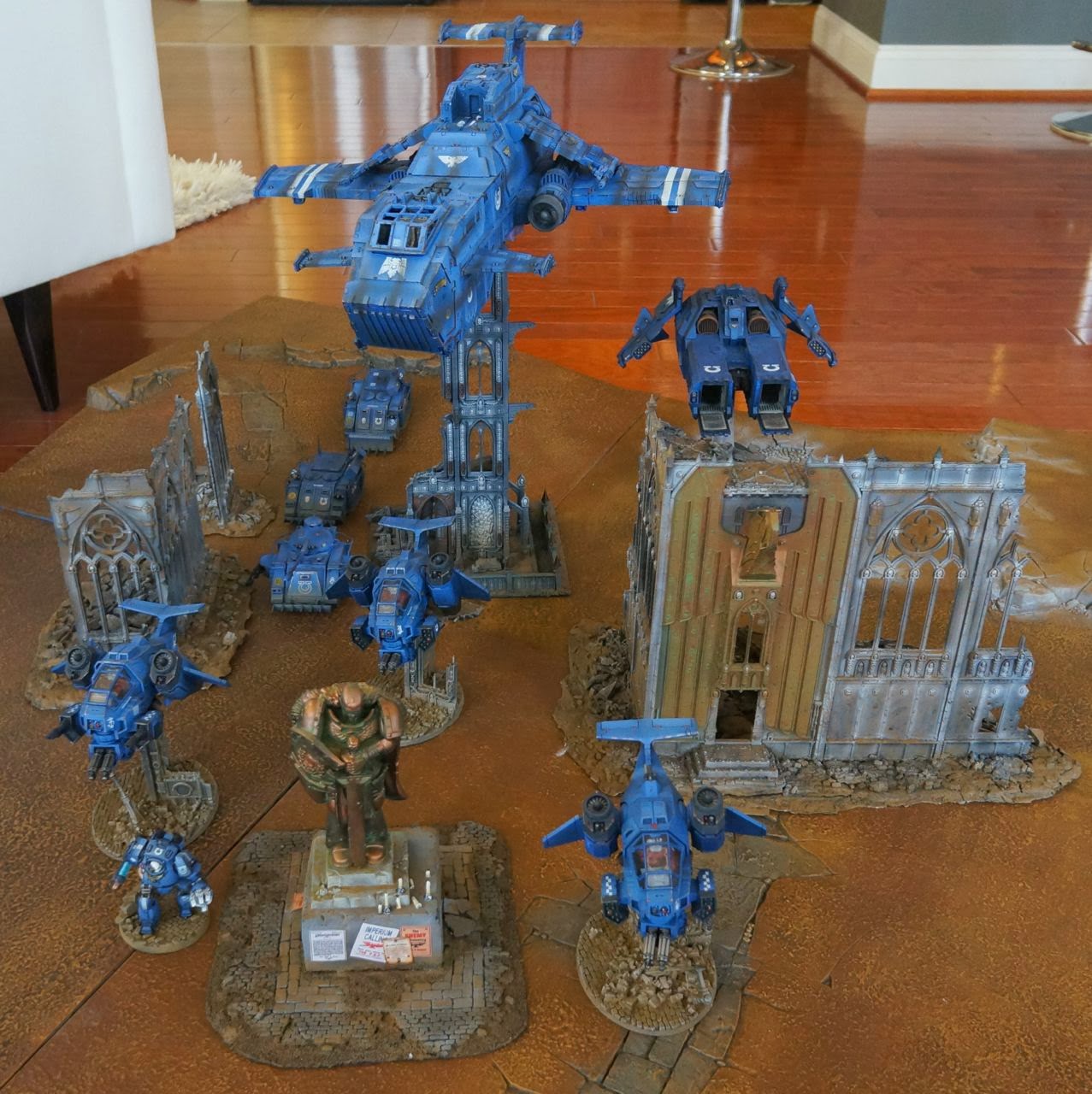 40k Hobby Blog: Thunderhawk Flying Base WIP