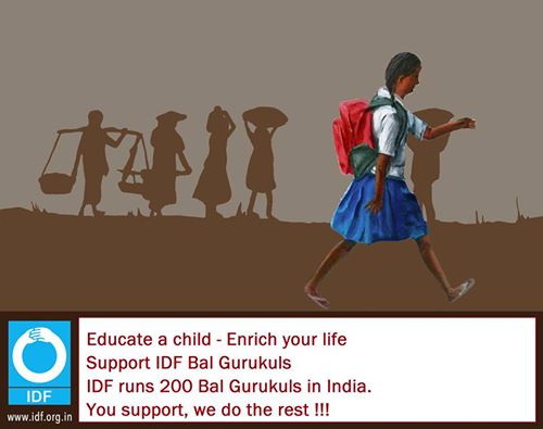 INDIAN DEVELOPMENT FOUNDATION: Donate Rs.2017/= for IDF Bal Gurukuls in ...