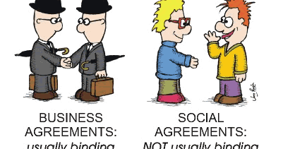 business law: Intention to create legal relations