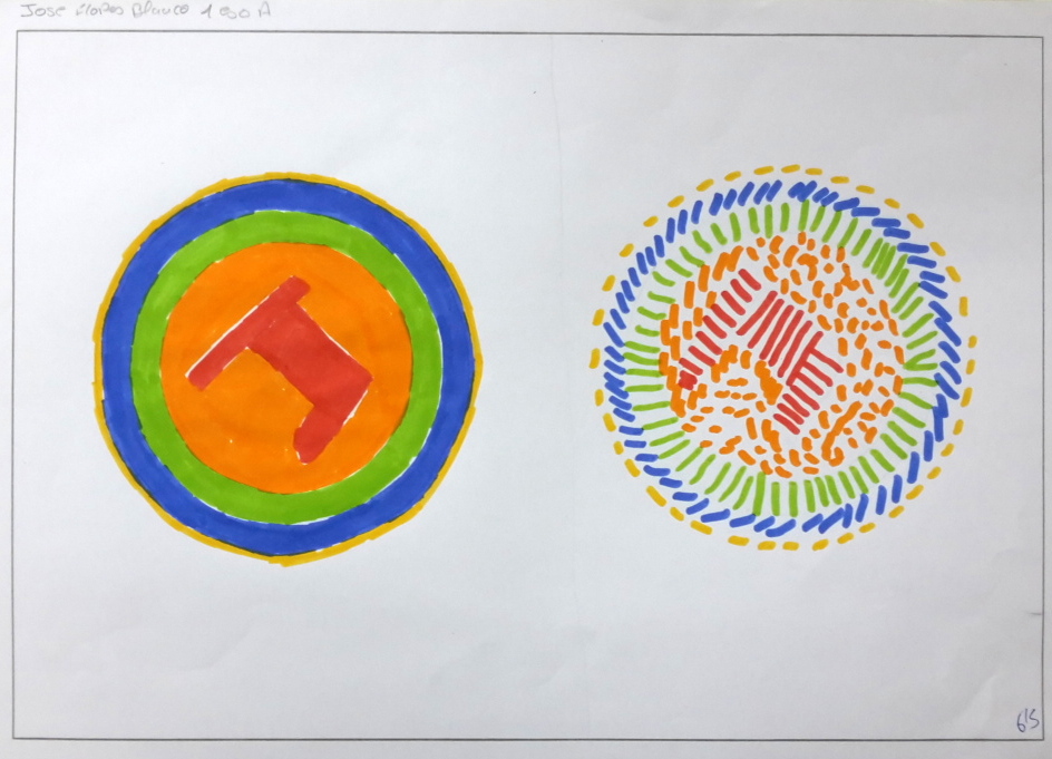 Trabajos de Plástica: 1º ESO: Formas abiertas y cerradas