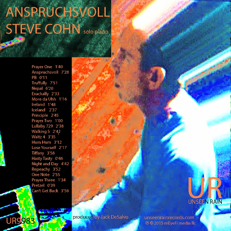 Republic of Jazz: Steve Cohn New Release “ANSPRUCHSVOLL” (2016 ...